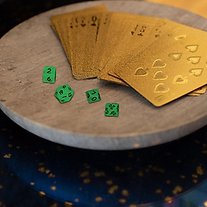 Uonlytech 7pcs Glow Mini Dice, 10mm Polyhedral Dice Glow in The Dark Luminous Dice Set for Playing Tabletop Roleplay Games (Pink)