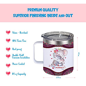 Viberty First Mothers Day Giftss - 1st Mothers Day Coffee Mug Tumbler 14 oz - New Mom Gifts 2024 - Mothers Day Gifts for Mom, Gifts for First Time Moms To Be, New Mother Gifts Ideas, Pregnancy Gifts