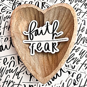 Swaygirls Christian sticker | Faith greater than fear sticker | Faith over fear decal | Christian stickers about Jesus, God, Bible verse quotes, scripture