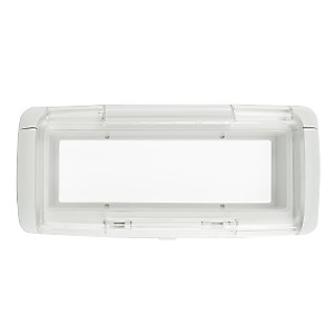 Dual Electronics SG3 Splashguard Marine Radio Housing Unit, Waterproof, Transparent, Single DIN, White