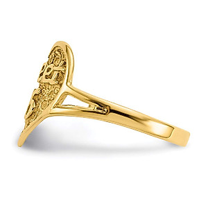 14k Sweet 16 Heart Ring QCH263