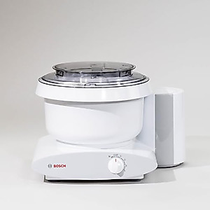 Bosch Universal Plus Stand Mixer 500 Watt, 6.5 Quarts with Wire Whips, Dough Hook & NutriMill Dough Hook Extender Bundle