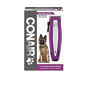 Conair Cord/Cordless Lithium Battery Clipper, Purple, Model Number: PS100TP