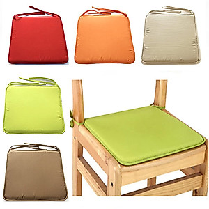 Xiaokeis 36x36cm Chair Cushions, Rocking Chair Pads and Cushions Chair Cushions for Dining Chairs, Office Chairs, Hardwood Floors(Orange)