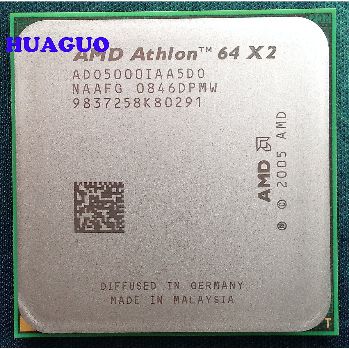 AMD Athlon 64 X2 Dual-Core 5000+ 2.6 GHz Processor with 1024KB L2 Cache and 64-Watt Socket AM2 (ADO5000DSWOF)