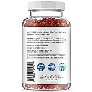 OjosLabs Eye Vitamins - AREDS 2 Based Formula - Eye Vitamin with Lutein & Zeaxanthin for Macular Health - Vision Supplements for Adults - 180 Softgels Support & Care for Eyes - Made in USA