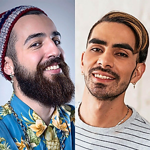 15 Pairs Earrings Set for Men and Women, Black Silver 14K Gold Plated Earrings Stud Kit 5 Pairs of Each Fashion Ear Piercing Jewelry Cross Dangle Hoop Earrings Set