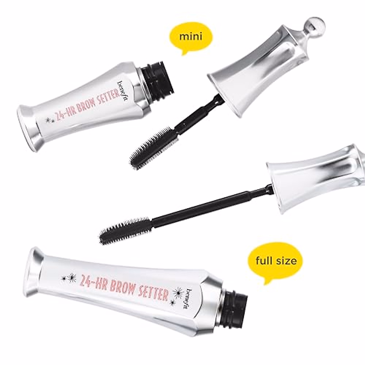 Benefit Cosmetics Mini 24-HR Brow Setter Clear Brow Gel with Lamination Effect 0.11 fl oz/ 3.5 mL