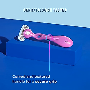 Schick Hydro Silk Moisture Razor Blade Refills, 4 Count | 5-Blade Moisturizing Razors for Women | Womens Moisturizing Razor Refills