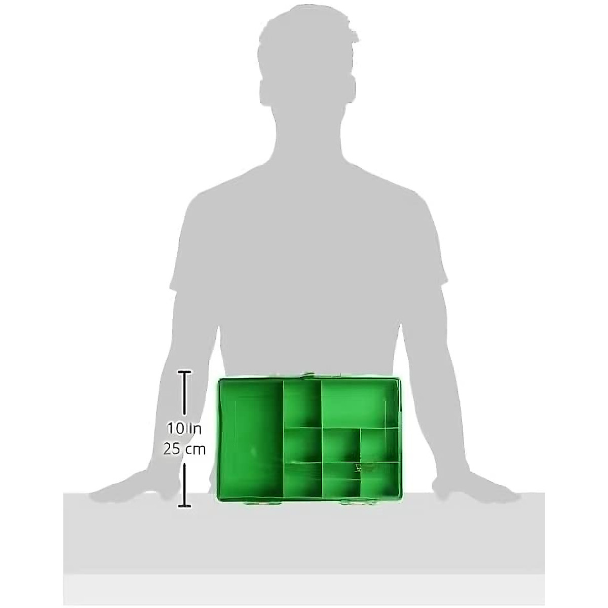 Plano Magnum Tackle Box Double Side Sandstone/Green 1119, Premium Tackle Storage,Multi