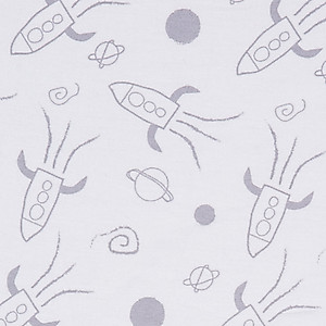 Trend Lab Galaxy 3 Piece Crib Bedding Set, Can Be Used As A Blanket Or A Playmat for Tummy Time, Includes Quilt, Fitted Crib Sheet and Skirt