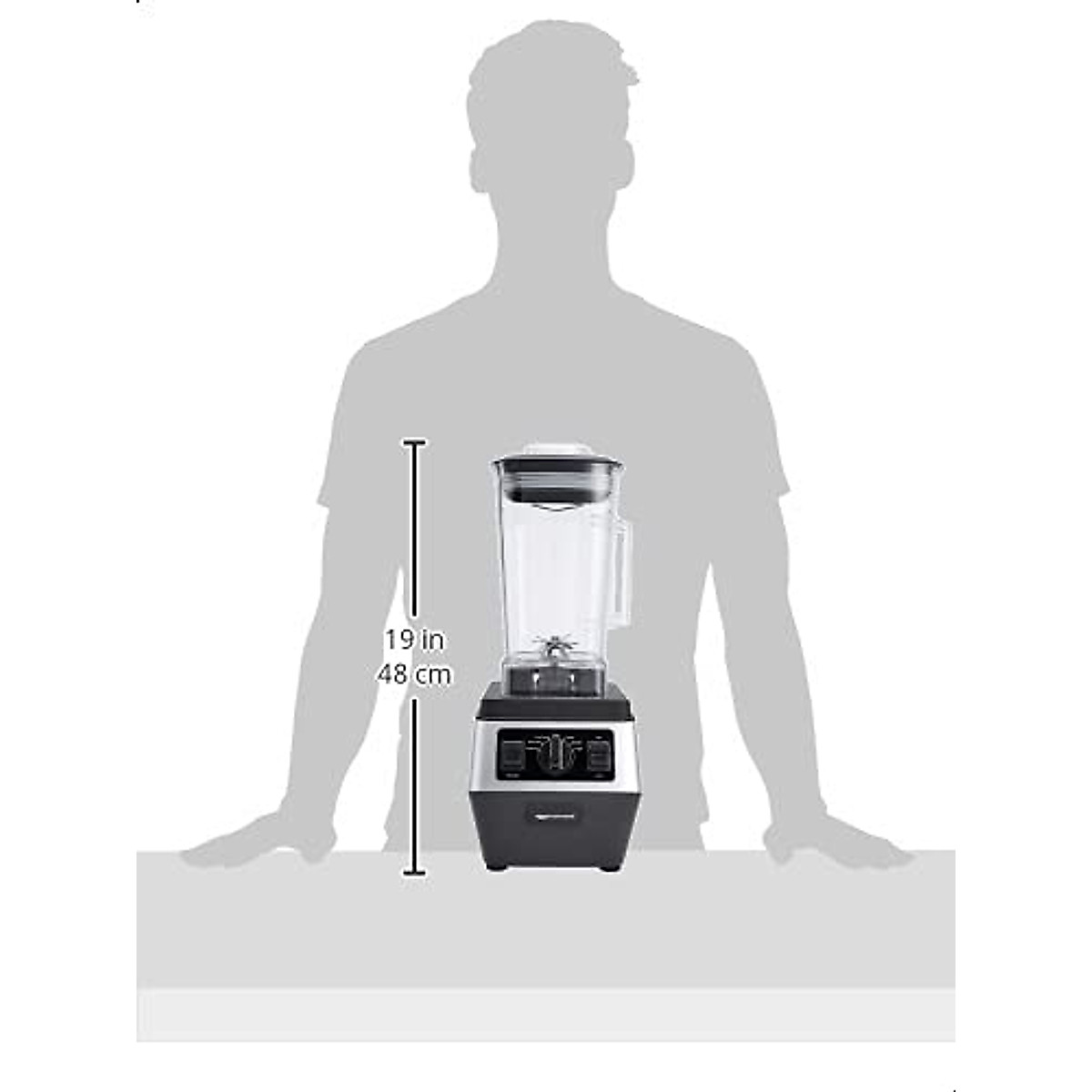 AmazonCommercial Countertop Blender, 64oz, 1400 Watts