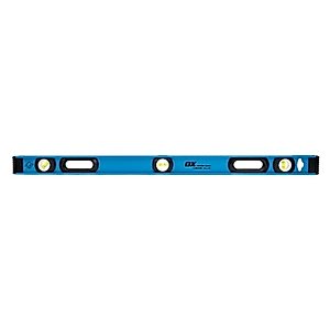 OX TOOLS Trade 36-Inch Aluminum "I" Beam Level with Vial Window | Magnetic & Reinforced End Caps