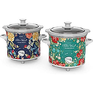Pioneer Woman 1.5 Quart Slow Cooker (Set of 2) Fiona Floral/Vintage Floral | Model# 33016 by Hamilton Beach (2)