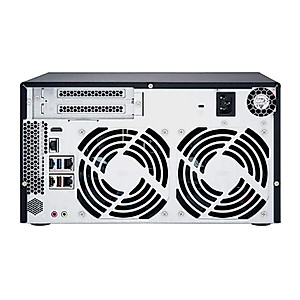 QNAP TVS-872N Multi-Gigabit NAS Storage with iSCSI IP SAN Support, Intel Quad Core 3.1GHz CPU, 8GB DDR4 RAM, 16TB HDD, RAID, Intel Graphics