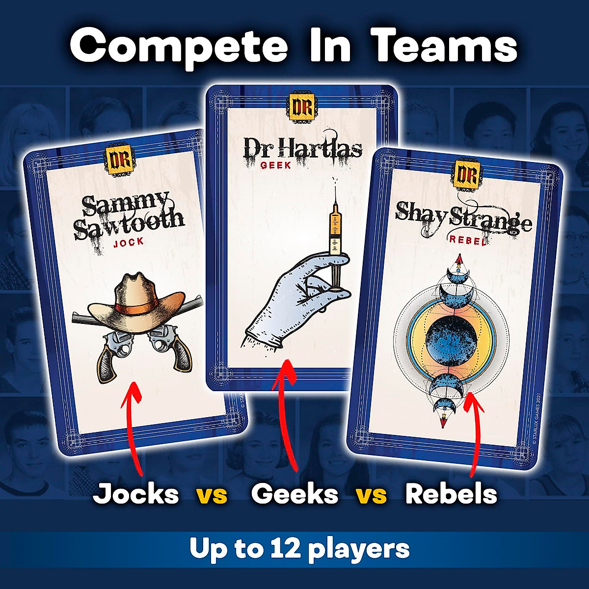 Darkridge Reunion: A Murder Mystery Game | for Adults & Teens, 6-12 Players | Murder Mystery Dinner Party Game | High School Reunion Theme | Party Kit | Board Games | Teen Games | Live The Mystery!