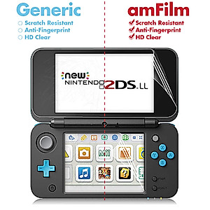 Yizerel Stylus Pen for New 2DS XL, 15 Pcs Colorful Plastic Replacement Touch Screen Stylus Set Compatible with New 2DS LL with HD Crystal Clear PET Films (Black White Pink Blue Red Orange)