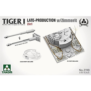 Takom 2199 1/35 TIGER I LATE w/ZIMMERIT Sd.Kfz.181 Pz.Kpfw.VI