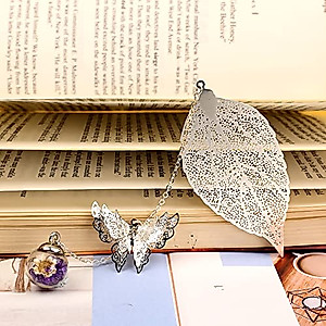 Toirxarn Handcrafted Metal Leaf Bookmark - Personalized Gift for Book Lovers, Teachers, and Women's Birthdays
