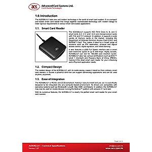 USB Smart Card Reader ACS ACR39U