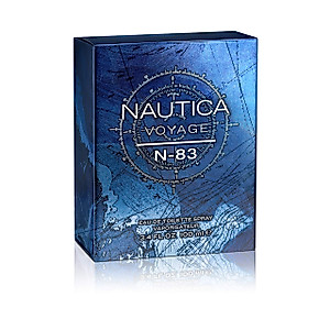 Nautica Voyage N-83 Eau de Toilette 3.4 fl oz (Pack of 1), Notes of Spicy Mint, Cardamom, and Musk, Men's Fragrance, Long Lasting, Everyday Fragrance, Travel Size