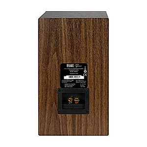 ELAC Debut Reference B6.2 Bookshelf Speakers - (Pair) Black Baffle, Walnut Cabinet