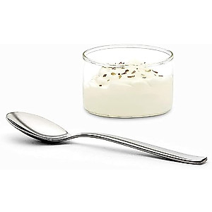 Borosil Small Glass Bowl for Dessert, 3.5 Oz, Set of 6, Mini Ramekins for Baking, Lightweight Borosilicate Glass, Clear Glass Bowls for Serving Dips & Sauce - Oven Safe, Microwave & Dishwasher Safe