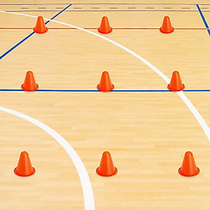 Juvale 50 Pack Mini Cones for Classroom, Small Sports Markers for Soccer, Playground (Orange, 3 in)