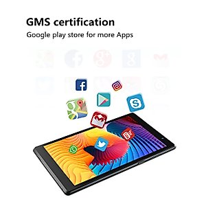 Tablet Android 11 Tablets, 8 inch Tablet 2GB RAM, 32GB ROM Support 512GB Expand Computer Tablet PC, Quad-Core Processor, IPS Touch Screen, 2+5MP Dual Camera, 4300mah Battery, Wifi Tableta (Black)