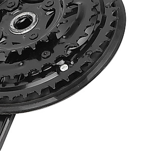 Tbest Bike Crankset, High Carbon Steel Crankset Crank 24-34-42T with Chains Cover for Mountain Bike 42/34/24 Crankset Crankset Bike 170
