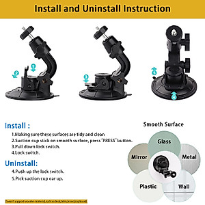 Mippko Mirror & Bathroom Tablet Holder Suction Cup Mount, 3.5" Suction Base for Glass/Wall/Metal/Plastic, Clamp Compatible with 7~12.9" iPad/Nexus/LG G Pads/e-Reader