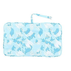Diaper Changing Pad, Baby Changing Mat Waterproof Easy Cleaning Soft for Outdoor for Car (Water Blue Graffiti)