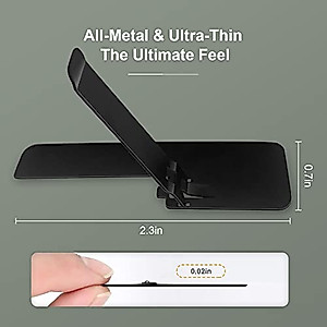 2 Pack Ultra Thin Phone Kickstand, Kickstand For Phone,Cell Phone Kickstand,Invisible Foldable Phone Stand Made of All Metal,Vertical and Horizontal Stand,Compatible with Any Cellphone (White-2pcs)