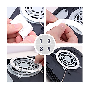 Playstation 5 Accessory Kits, PS5 Black Plates Disc Edition and PS5 LED Strip with 8 Colors and Remote Control