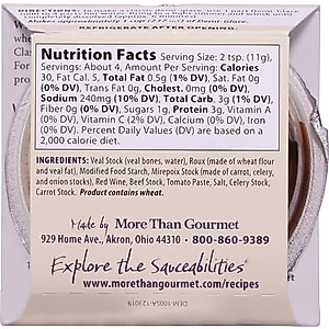 More Than Gourmet Classic French Demi Glace, Veal, 1.5 Oz