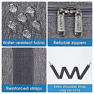 For Spirit Airlines Personal Item Bag 18x14x8 Foldable Travel Duffel Bag Tote Carry on Luggage Duffle Overnight for Women and Men (Thick Series Grey (with Shoulder Strap))