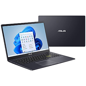 ASUS L510 15.6" FHD Ultra Thin Laptop Computer, Intel Celeron N4020 Processor, 4GB DDR4 RAM, 64GB eMMC, 802.11AC WiFi, Bluetooth, Type-C, 1 Year Office 365, Black, Windows 11 S, BROAG Extension Cable