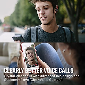 YAMAHA TW-E5B True Wireless Earbuds, Bluetooth Headphones, Premium Sound, CVC Clear Voice Capture, Ambient Sound, IPX5 Water Resistant for Sport (Black)