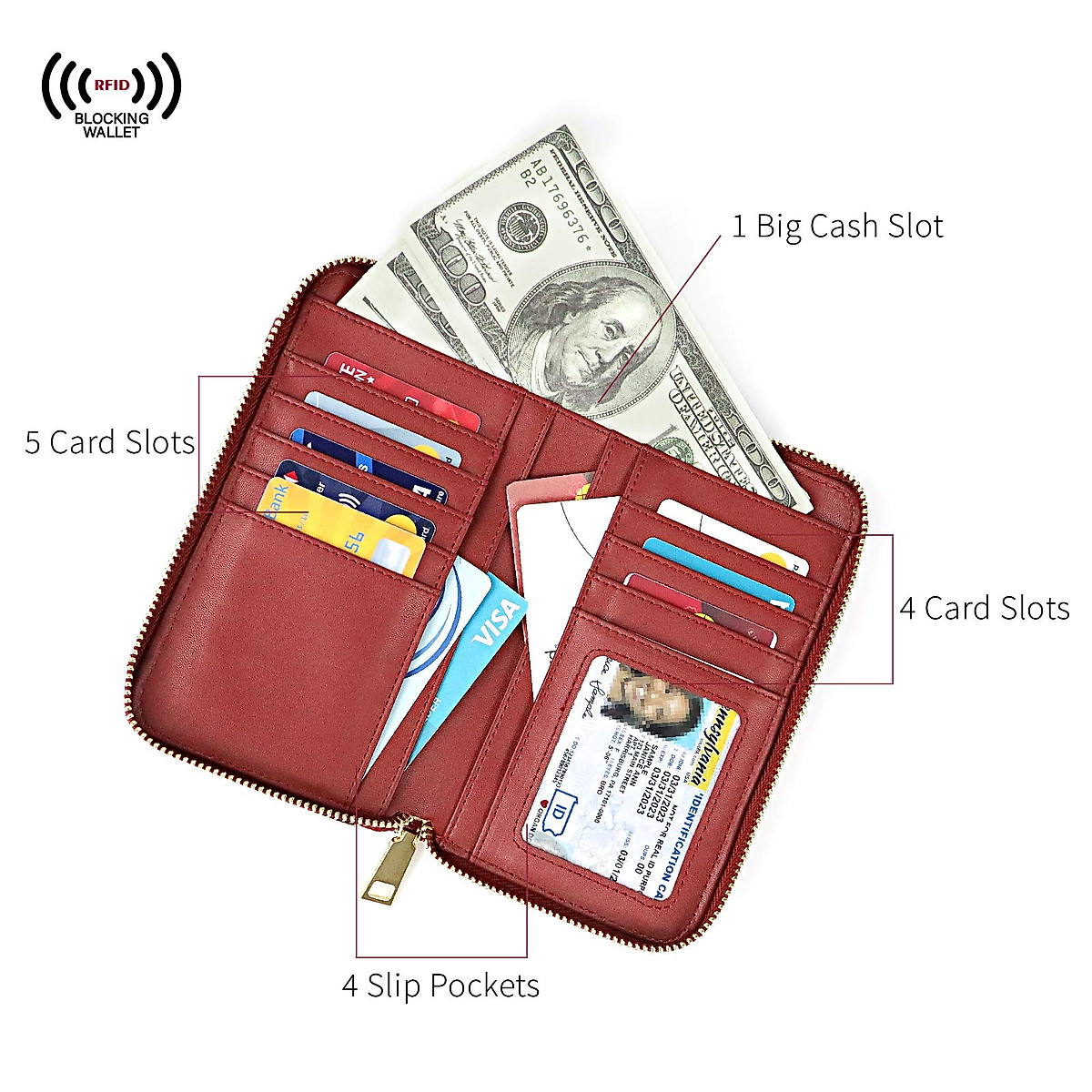 Cebostin Small Phone Purse Crossbody for Women, Mini Shoulder Bag Cell Phone Wallet and Handbags with 12 Credit Card Slots (Khaki)