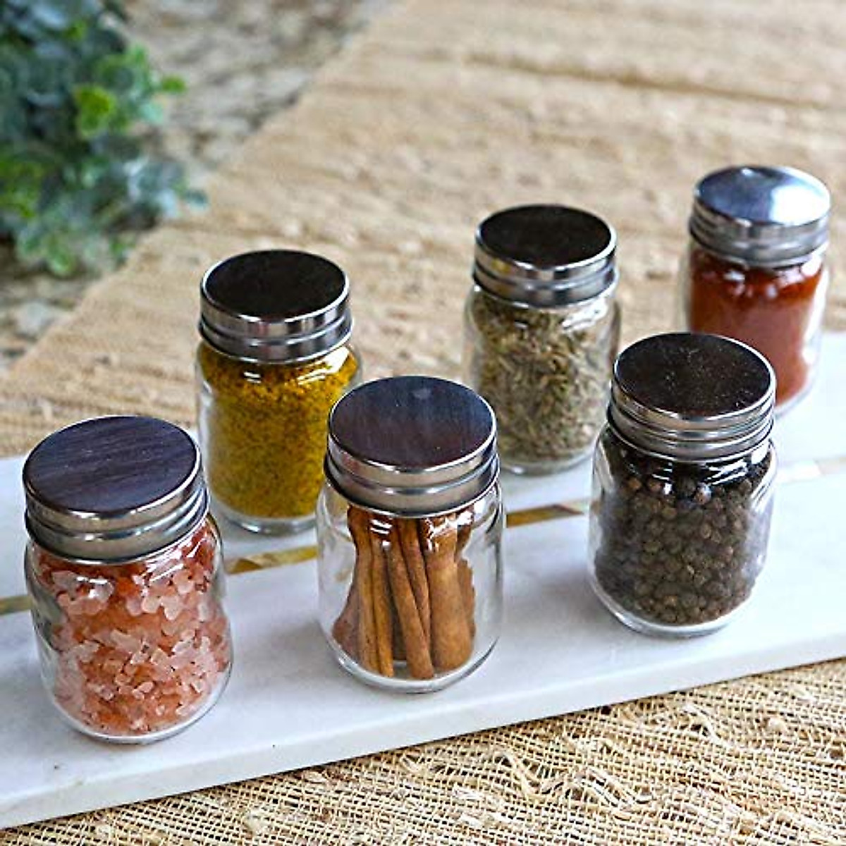 Kate Aspen Glass Set, Favors, Party Decor, Arts and Crafts, Set of 12 Mini Mason Jars, 12 Count