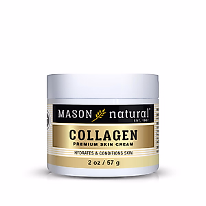 MASON NATURAL Collagen Premium Skin Cream, Women’s Anti-Aging Face & Body Daily Moisturizer for Hydration & Firmness, Pear Scent, 2 oz