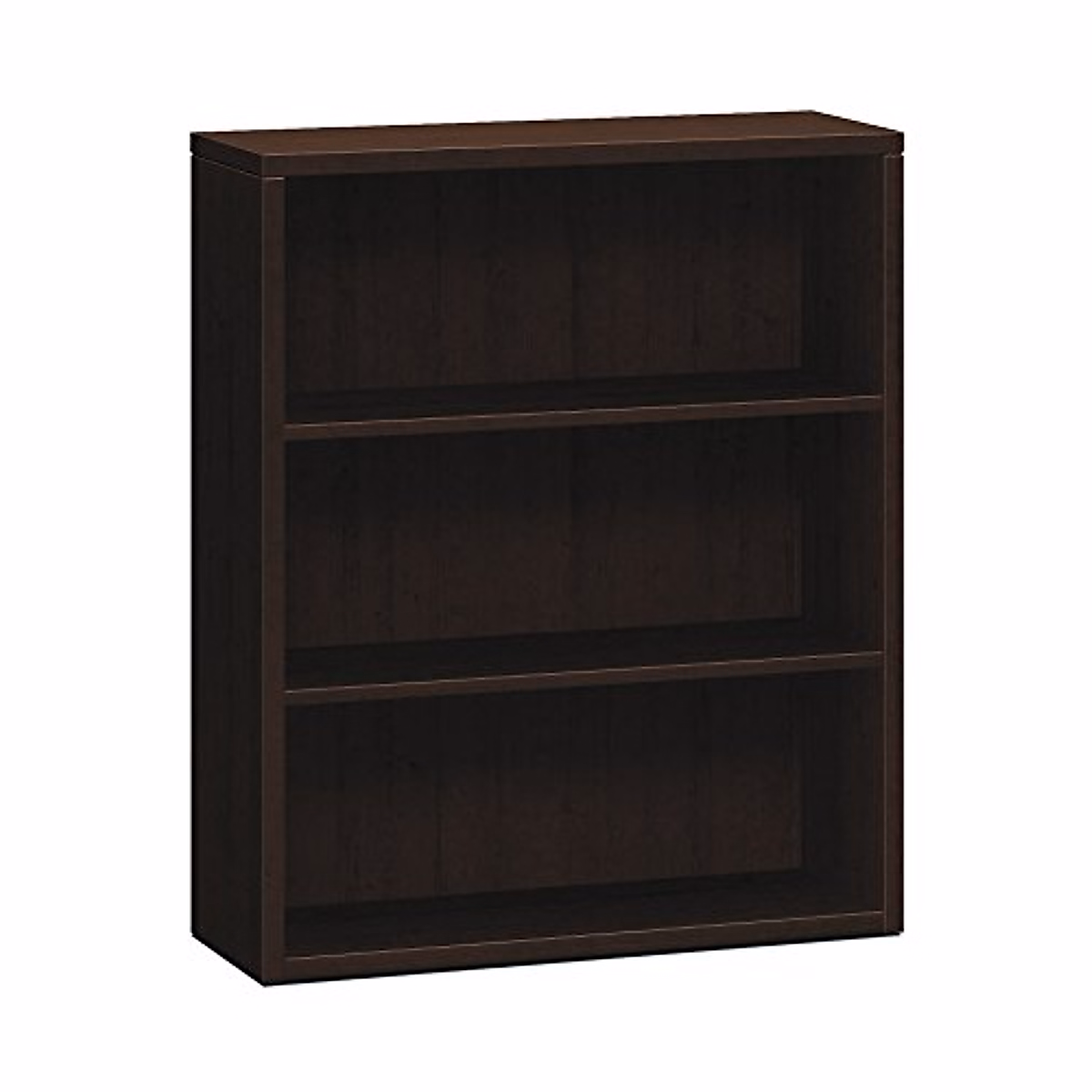 HON 10500 3-Shelf Bookcase Mocha