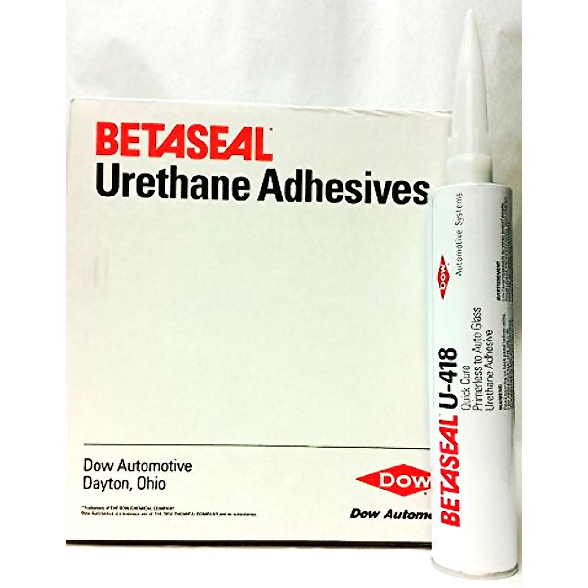 Dow U-418 Auto Glass Sealant/Adhesive/Urethane - Primerless 1 Tube 10oz