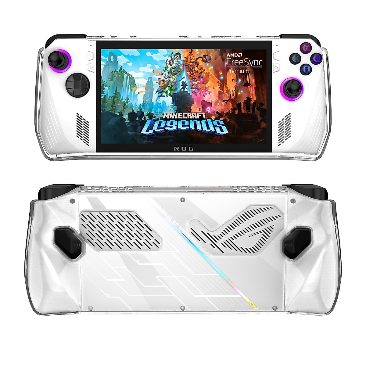 Miimall for ROG Ally TPU Clear Case, Snugly Fit Anti-Slip Shockproof Anti-Scratch Protective Cover Case for Ally Gaming Handheld 2023