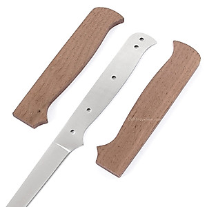 EZSMITH Knife Making Kit - Fisherman's Filet - DIY Fixed Blade - (Blade Blank & Pinstock w/Walnut Handle Scales) - (Gift Boxed) - (USA Design) - (by KnifeKits)