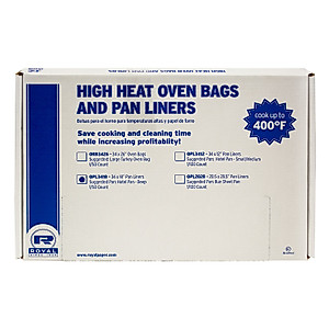 Royal Deep, Full Pan High Heat Oven Pan Liner, 34 Inch W x 18 Inch L, Case of 50