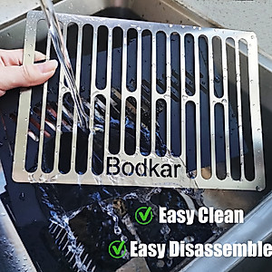 Bodkar Charcoal Grill, Small BBQ Grill Portable Lightweight smoker Grill, Barbecue Grill desk Tabletop Outdoor Grill for Camping Picnics Garden Beach Party 6"*4.6"*4.9"