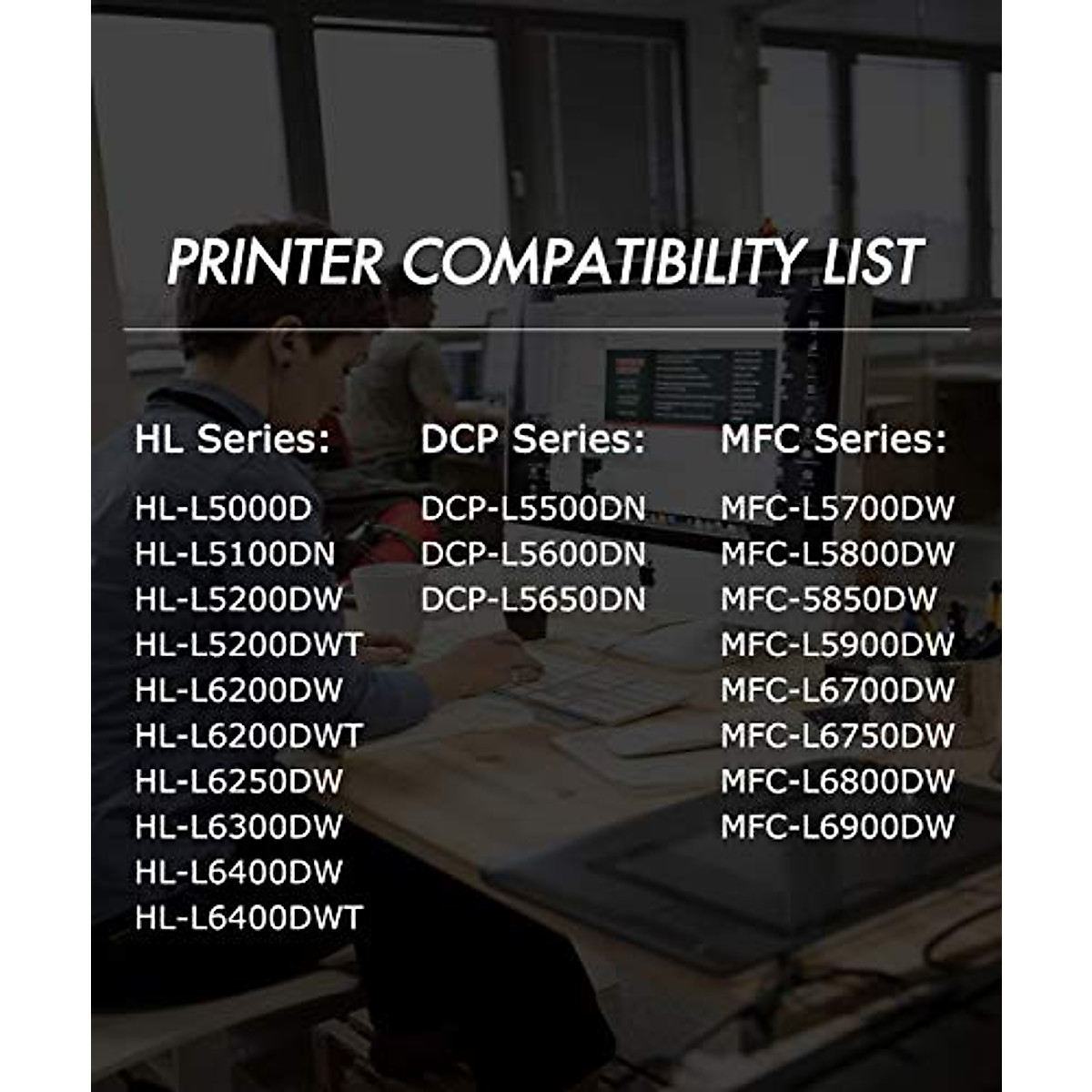 (Drum,2-Pack) Compatible DR-820 DR820 Drum Unit Replacement for Brother TN850 TN880 Work for HLL5000D HLL6200DW HLL5700DW MFCL5900DW MFCL6700DW MFCL6800DW Laser Printers, Sold by Green Toner Supply
