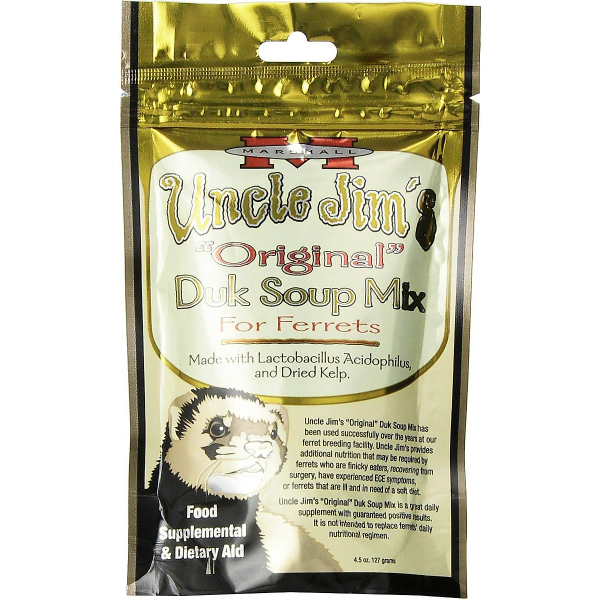 Marshall Uncle Jim's Original Duk Soup Mix for Ferrets 4.5oz. (Pack of 12)