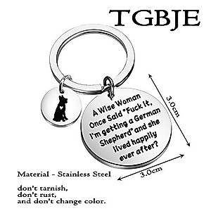 TGBJE German Shepherd Gift A Wise Women Getting a German Shepherd She Lived Happily Ever After German Shepherd Mom/Dad Gift (German Shepherd)